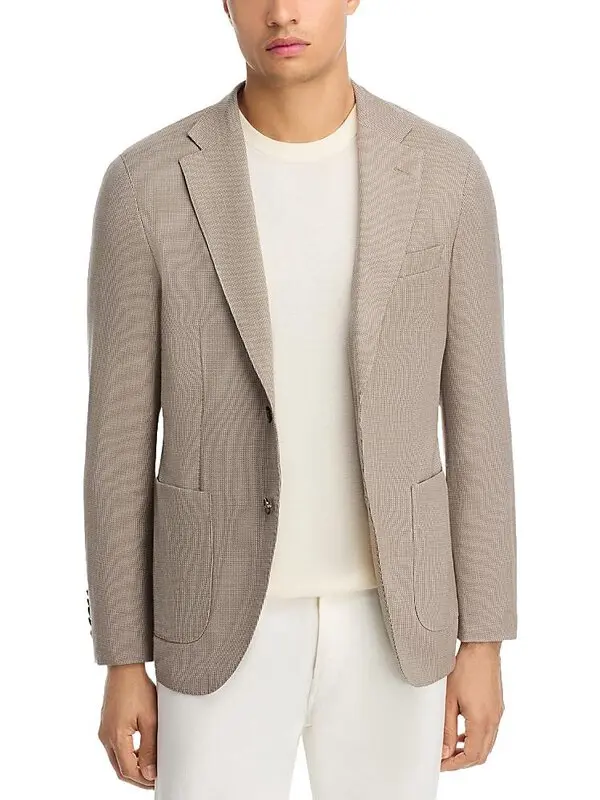BOSS Camel Luxury Performance Heston Wool Blend Slim Fit Blazer - Beige