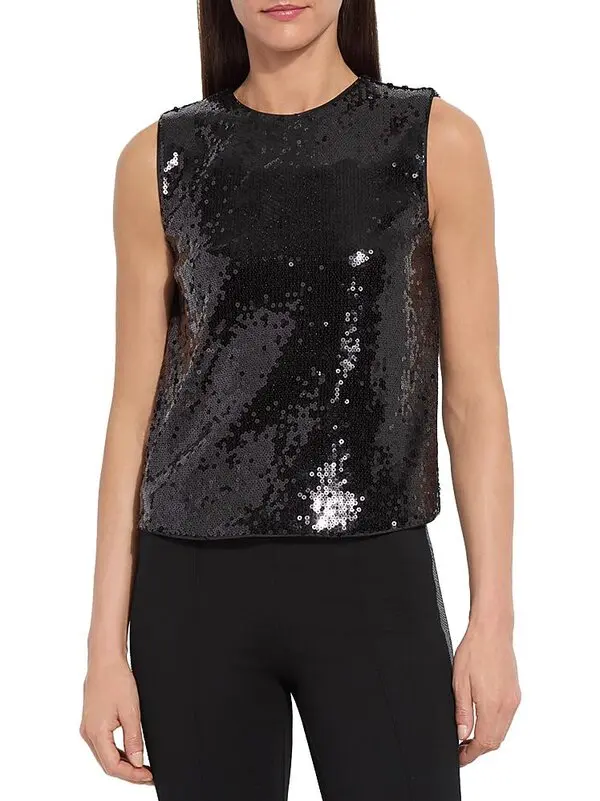 Lyssé Adaline Sequin Top - Black Sequin