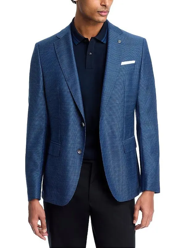 BOSS Hutson Slim Fit Sport Coat - Dark Blue
