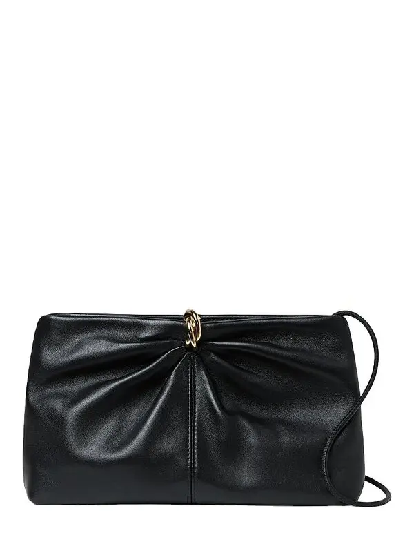 LOEFFLER RANDALL Corrine Gathered Clutch - Black