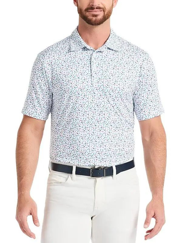 Robert Graham Dayton Knit Polo Shirt - White