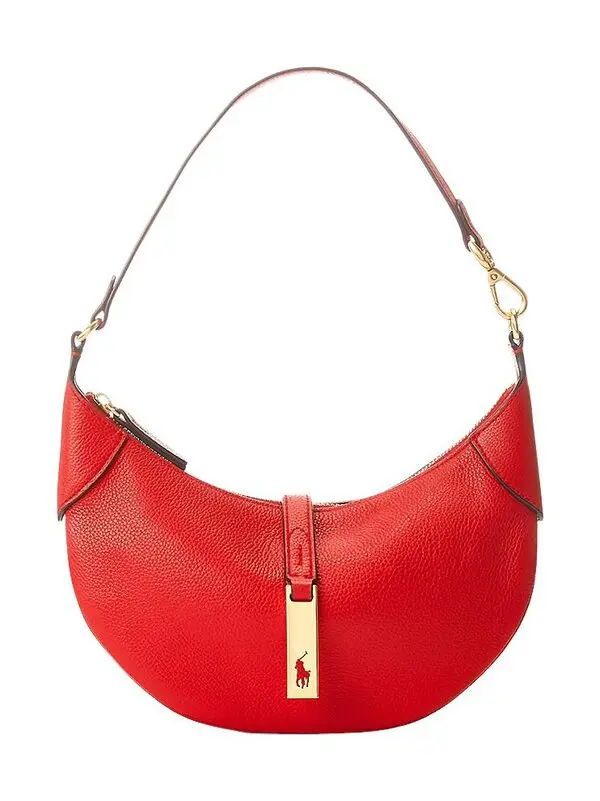 Polo Ralph Lauren Polo Id Leather Mini Shoulder Bag - Red