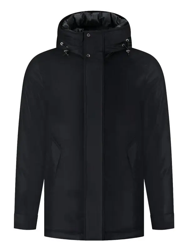 Woolrich Padded Hooded Jacket - Black