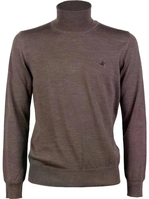 BROOKSFIELD Roll Neck Sweater - Brown