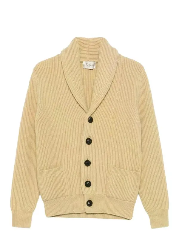 MC GEORGE Single-breasted Cardigan - Yellow