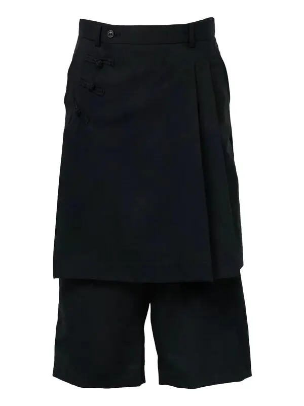 Noir Kei Ninomiya Button Embellished Trousers - Black