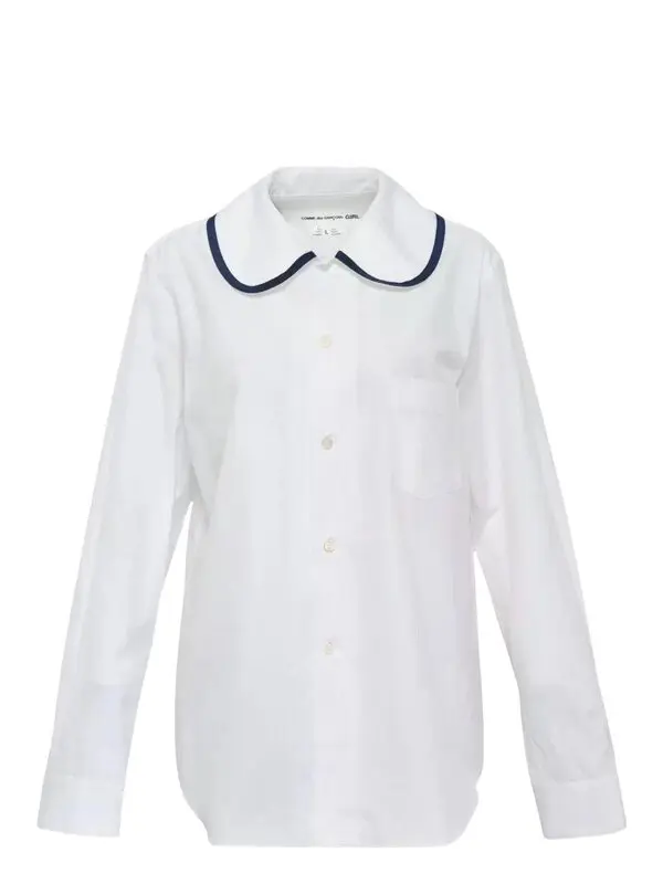 Comme Des Garçons Peter Pan-collar Shirt - White