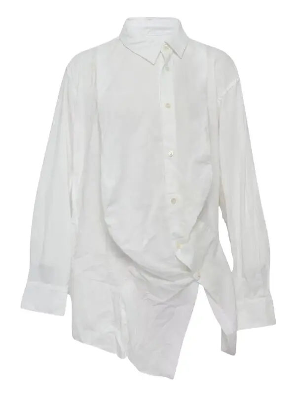 Comme Des Garçons Asymmetrical-hem Shirt - White