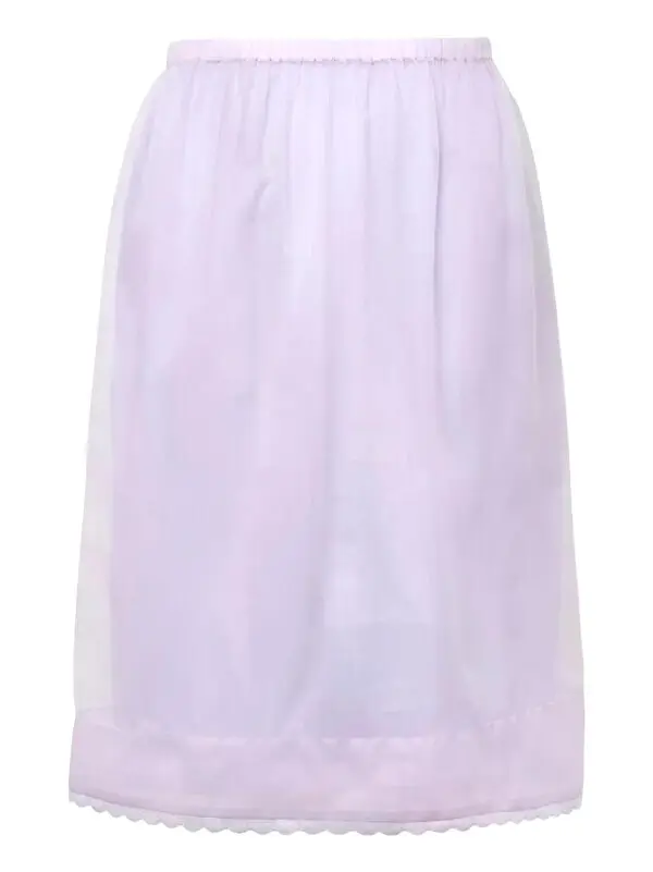 N°21 Elastic-waist Silk Midi Skirt - Purple