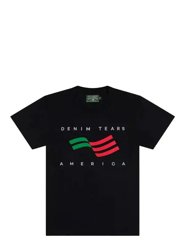 DENIM TEARS Graphic Sportswear T-shirt - Black
