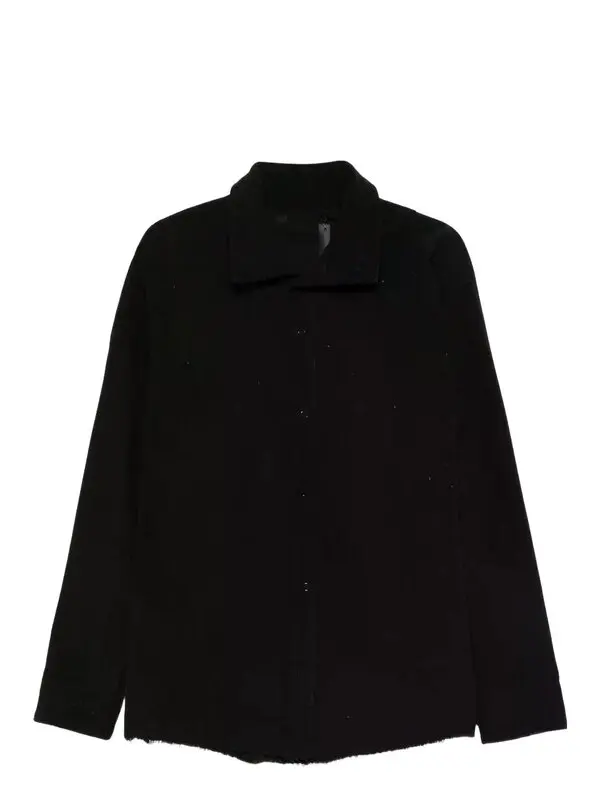 LEON EMANUEL BLANCK Frayed-hem Shirt - Black