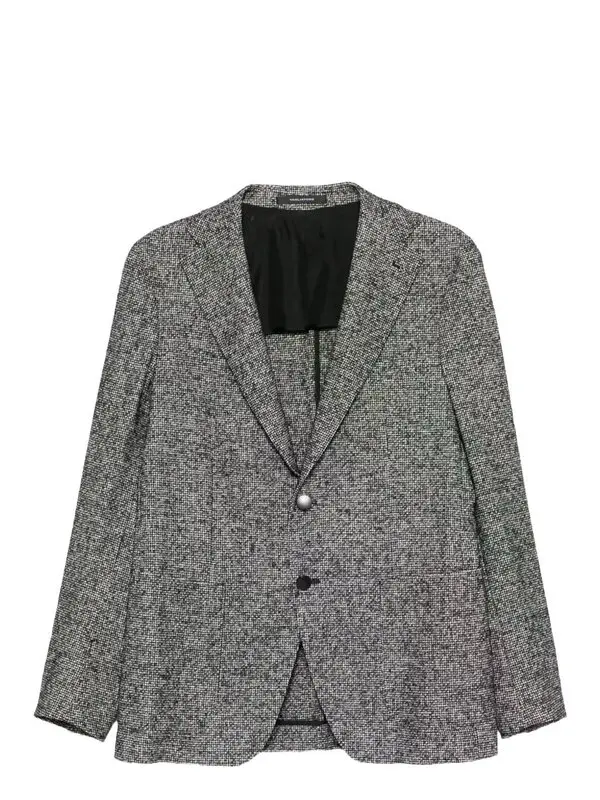 Tagliatore Buttoned Woven Jacket - Grey