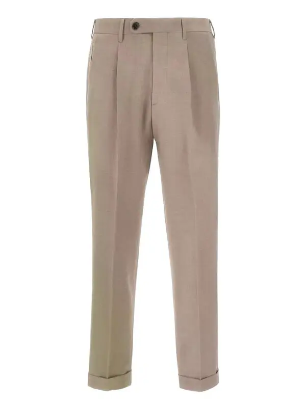 DEVORE INCIPIT Pleated-front Trousers - Neutrals