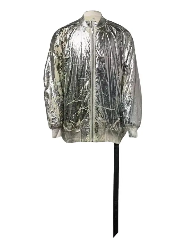 Rick Owens Jumbo Peter Flight Jacket - Silver