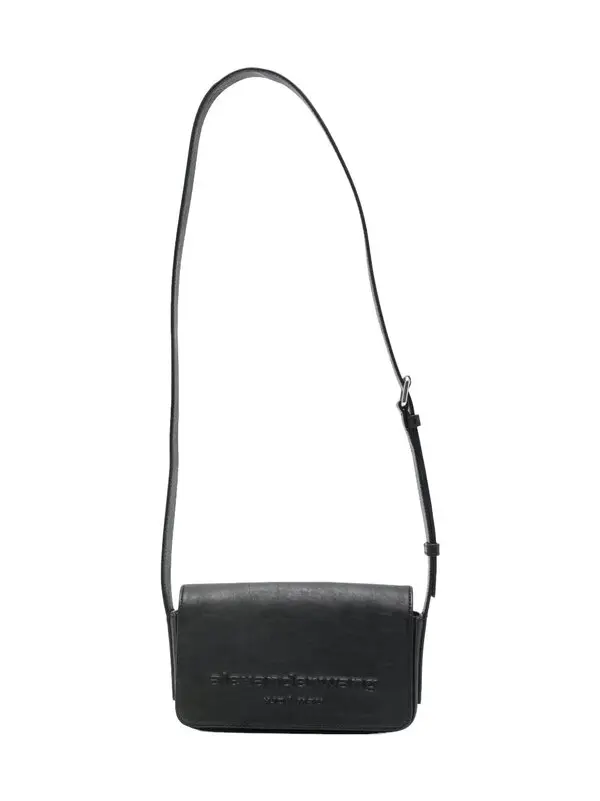 Alexander Wang Embossed Logo Cross Body Bag - Black