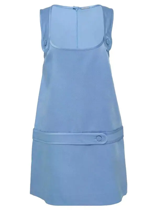 Alexis June Square-neck Mini Dress - Blue