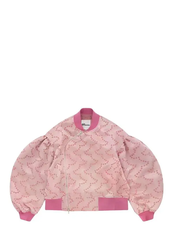 Noir Kei Ninomiya Floral Pattern Satin Jacket - Pink