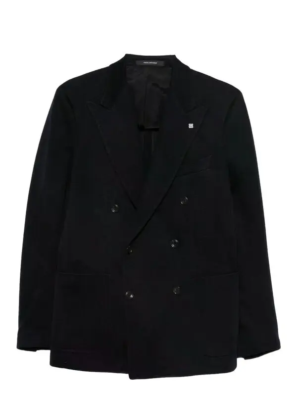 Tagliatore Double-breasted Pocket Blazer - Black