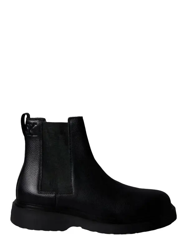 Calvin Klein Logo Detail Chelsea Boots - Black