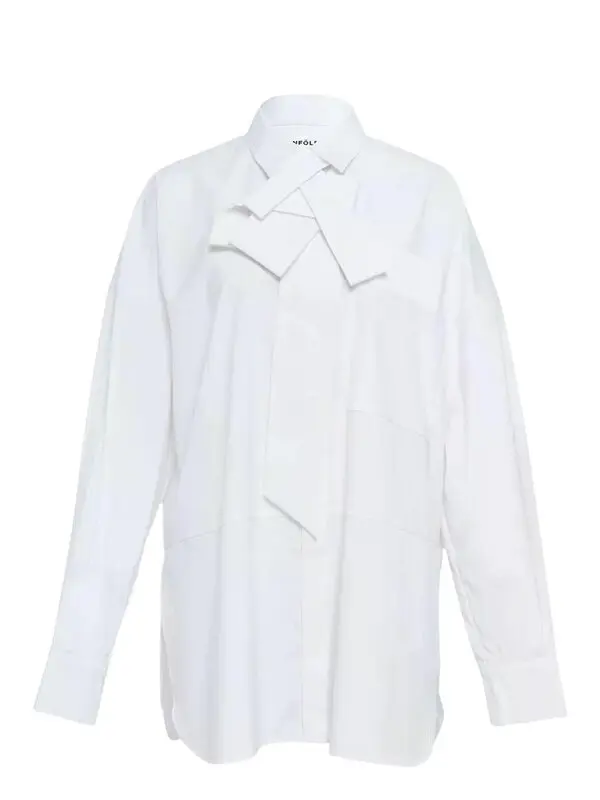 ENFOLD Bow-detail Shirt - White