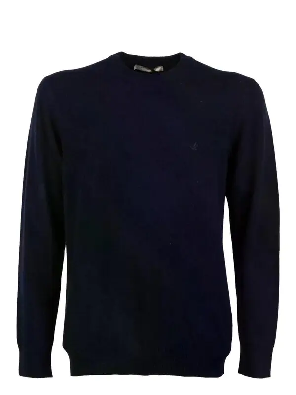 BROOKSFIELD Long-sleeve Crew-neck Sweater - Blue