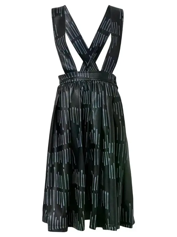 BLACK COMME DES GARÇONS Filip Pagowski Print Midi Dress - Black