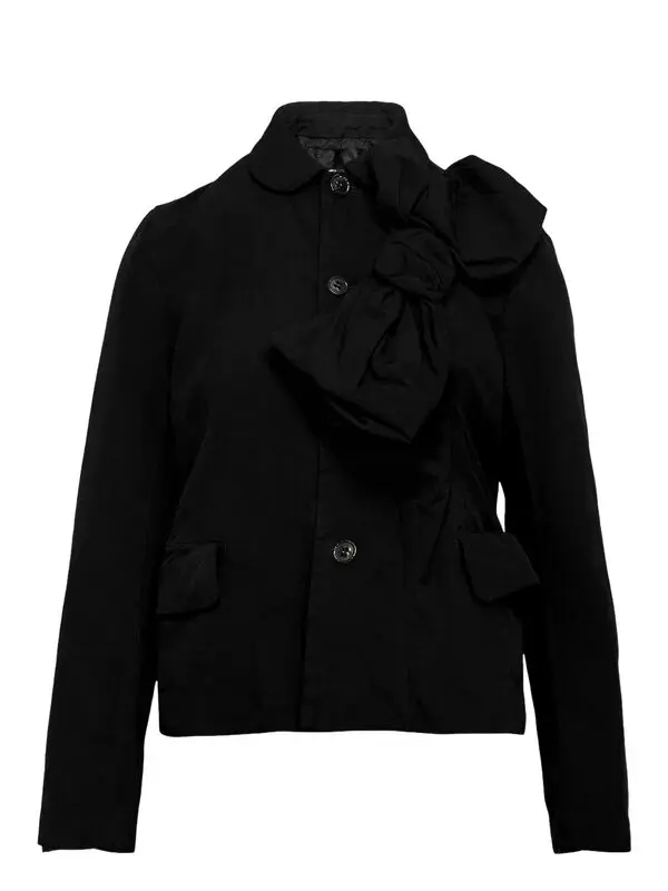 Comme Des Garçons Bow Detail Jacket - Black