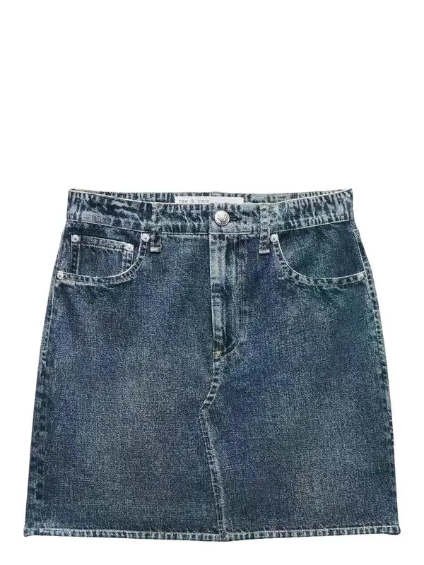 Rag & Bone Miramar Mini Skirt - Blue