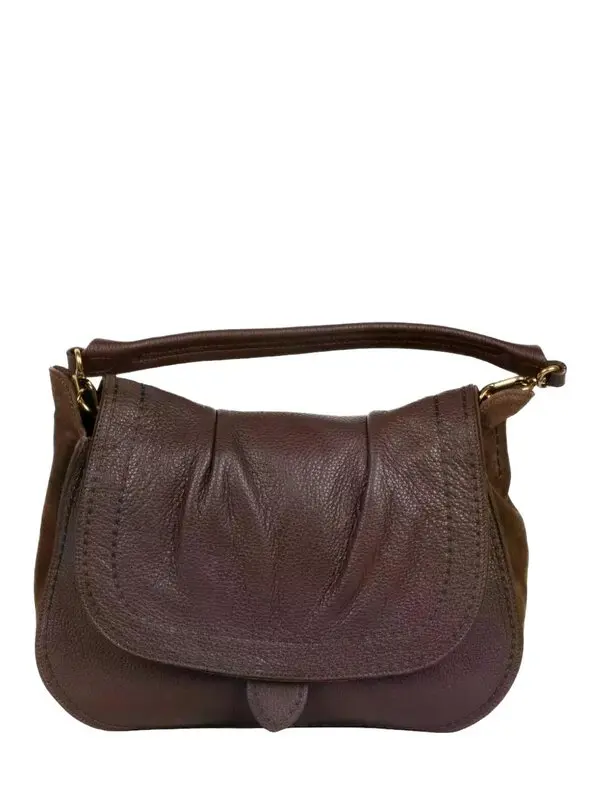 VISONA` Sella Gathered Shoulder Bag - Brown
