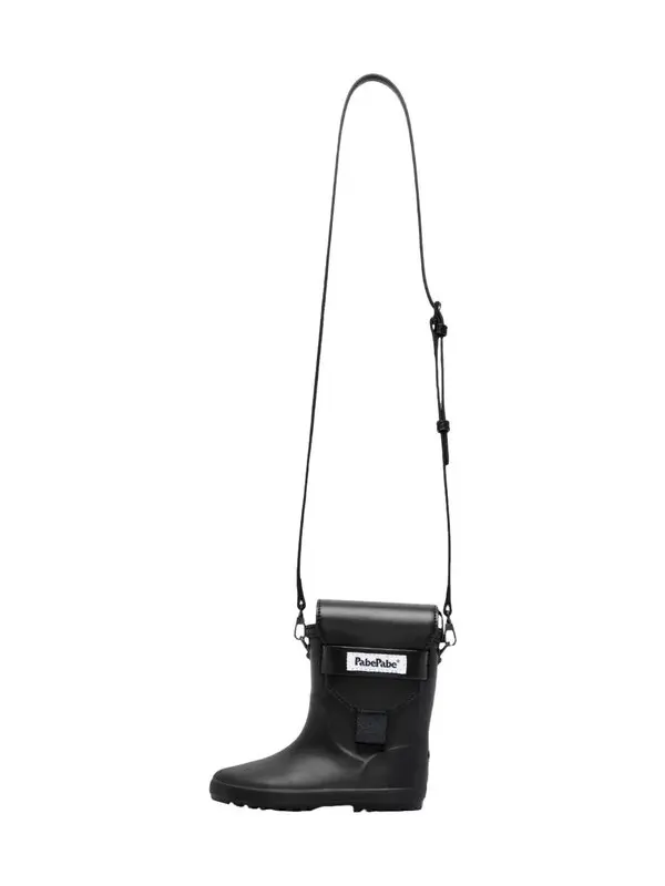 PABEPABE Rainboot Cross Body Bag - Black