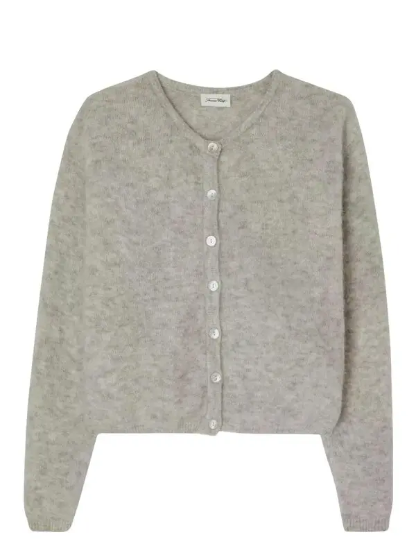 American Vintage Vitow Crew-neck Cardigan - Grey