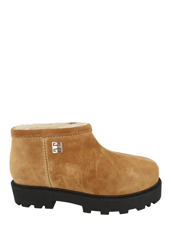 Givenchy Storm Suede Ankle Boots - Beige Camel