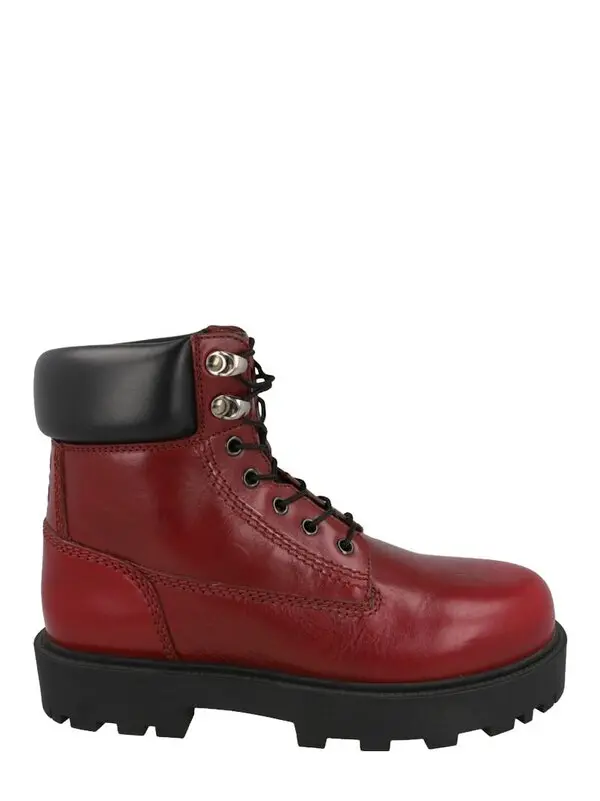 Givenchy Storm Lace-up Boots - Cherry