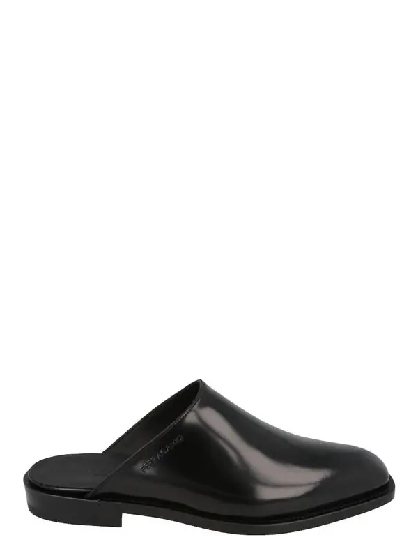 FERRAGAMO Gasco Leather Mules Xx Wide - Black