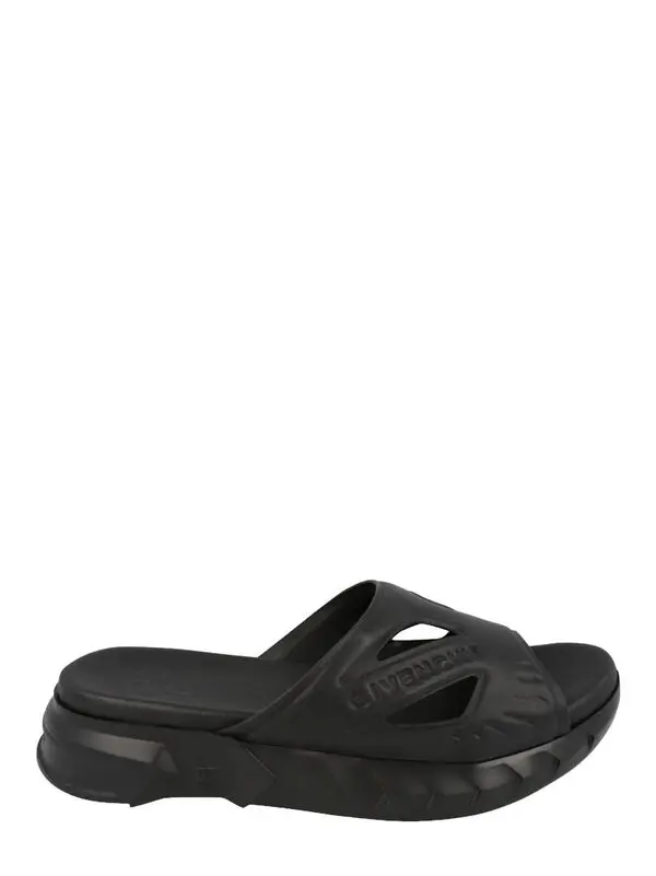 Givenchy Marshmallow Logo Slides - Black