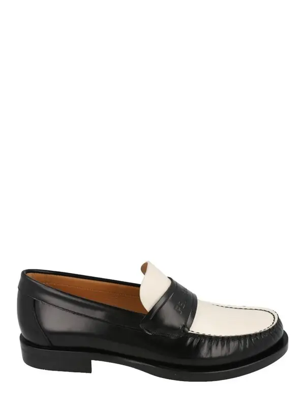 FERRAGAMO Fillmore Embossed Moccasin Loafers Xx Wide - Black