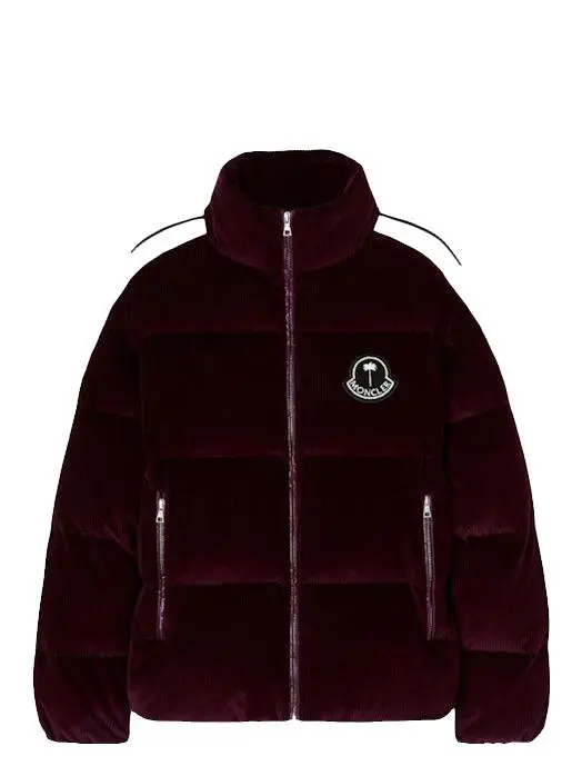 Moncler X Palm Angels Abrolhos Down Jacket - Burgundy/white