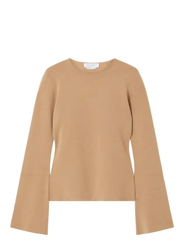 Gabriela Hearst Mason Wool, Silk, And Cashmere-blend Sweater - Brown