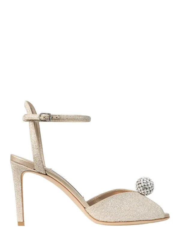 JIMMY CHOO Sacora 85 Sandals - Gold