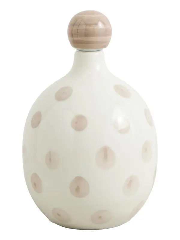 ZAFFERANO Lido Ceramic Bottle By - Sand Dots