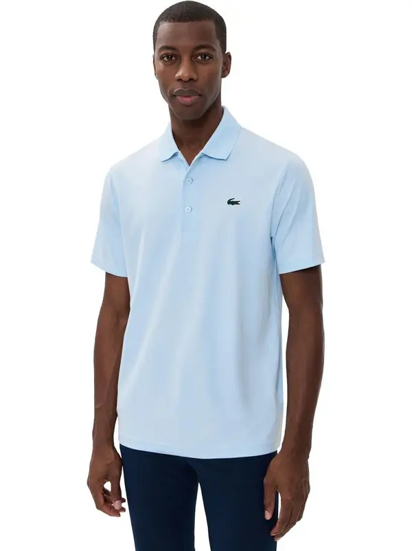Lacoste Regular Fit Uv Protect Golf Polo Shirt - Light Blue