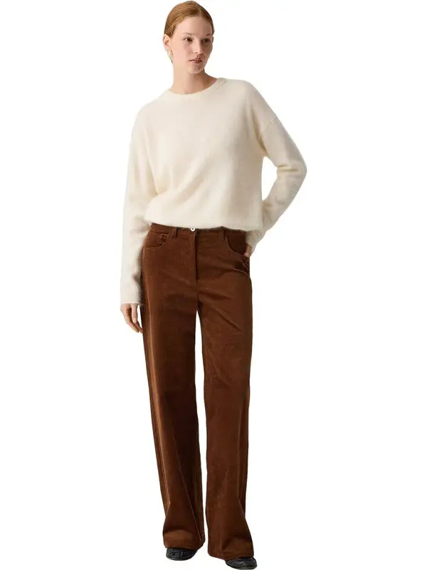 Theory Straight-leg Five-pocket Corduroy Pant - Caramel