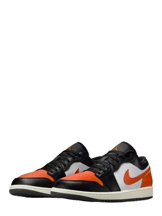 JORDAN Air 1 Low Basketball Sneakers - 081 Black/strfsh
