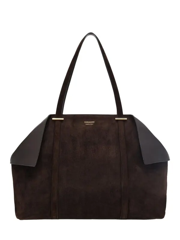 FERRAGAMO Folded Tote Bag - Brown