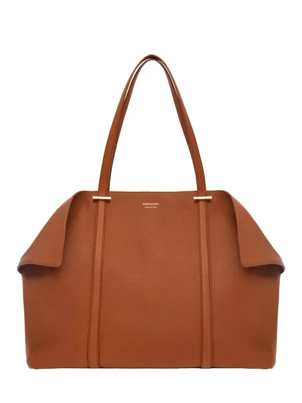 FERRAGAMO Folded Tote Bag - Brown