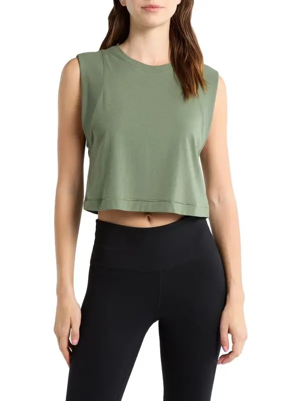 Spanx Supernaturals Muscle Tee - Eucalyptus
