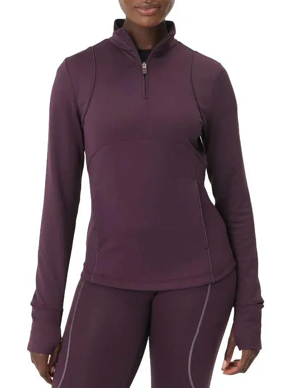Sweaty Betty Therma Midlayer Half-zip Jacket - Neptune Purple