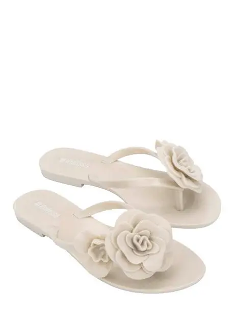 Melissa Harmonic Petals Flip Flop - Ivory