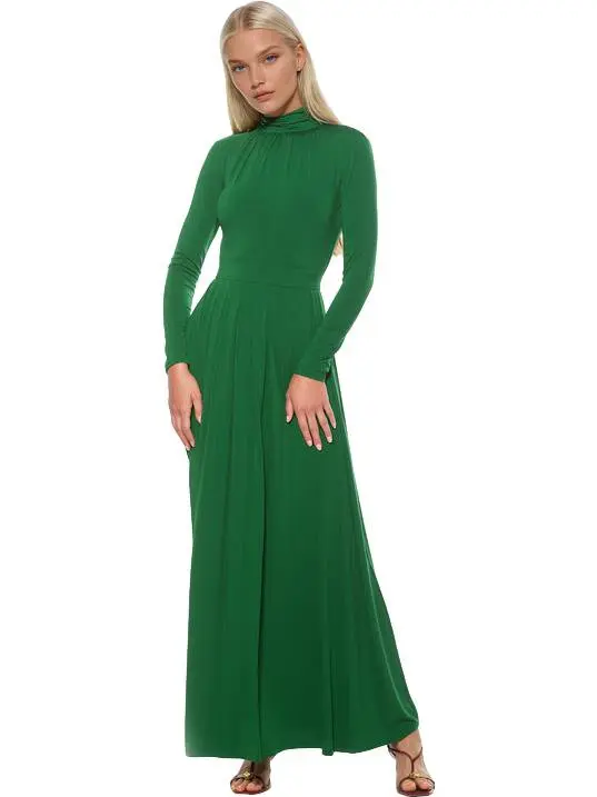 ALEXIA ADMOR Solene Fit And Flare Maxi Dress - Emerald
