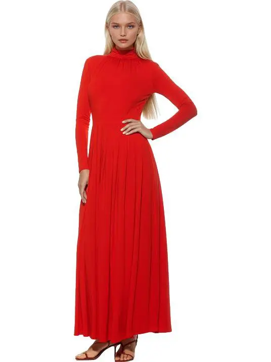 ALEXIA ADMOR Solene Fit And Flare Maxi Dress - Red